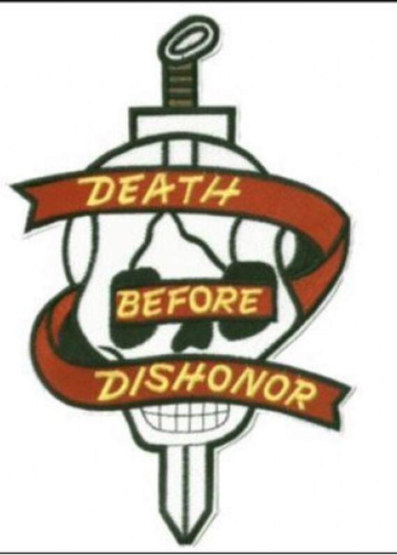 US Military Death Before Dishonor Patch 3x2 - Etsy