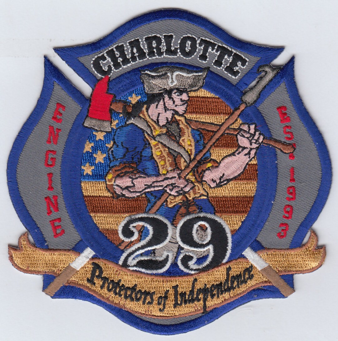 North Carolina Charlotte Engine 29 Patch - Etsy