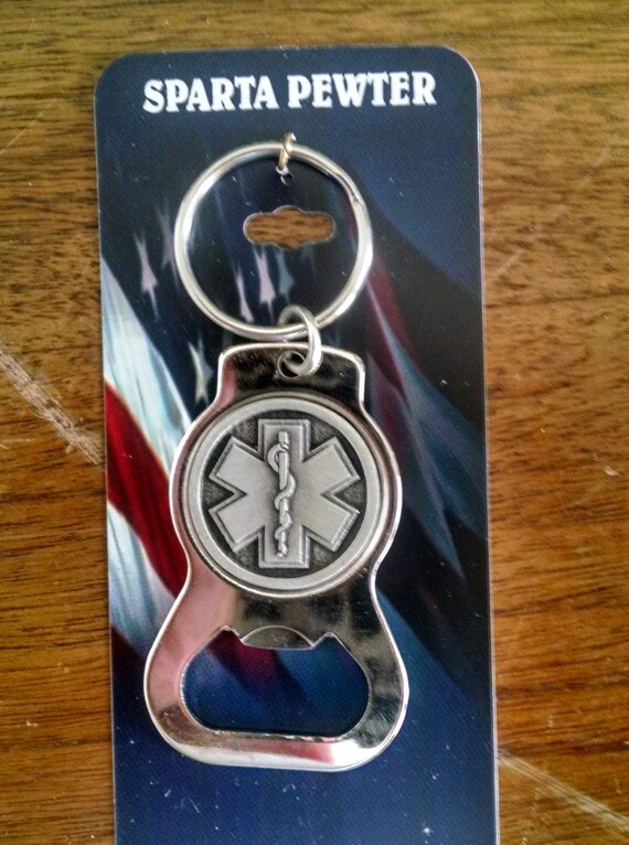 Sparta Pewter EMS Paramedic Star of Like Keychain Key Chain - Etsy