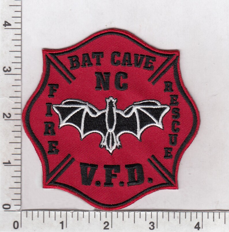 North Carolina Bat Cave Volunteer Fire Department VFD Patch (4") - Etsy