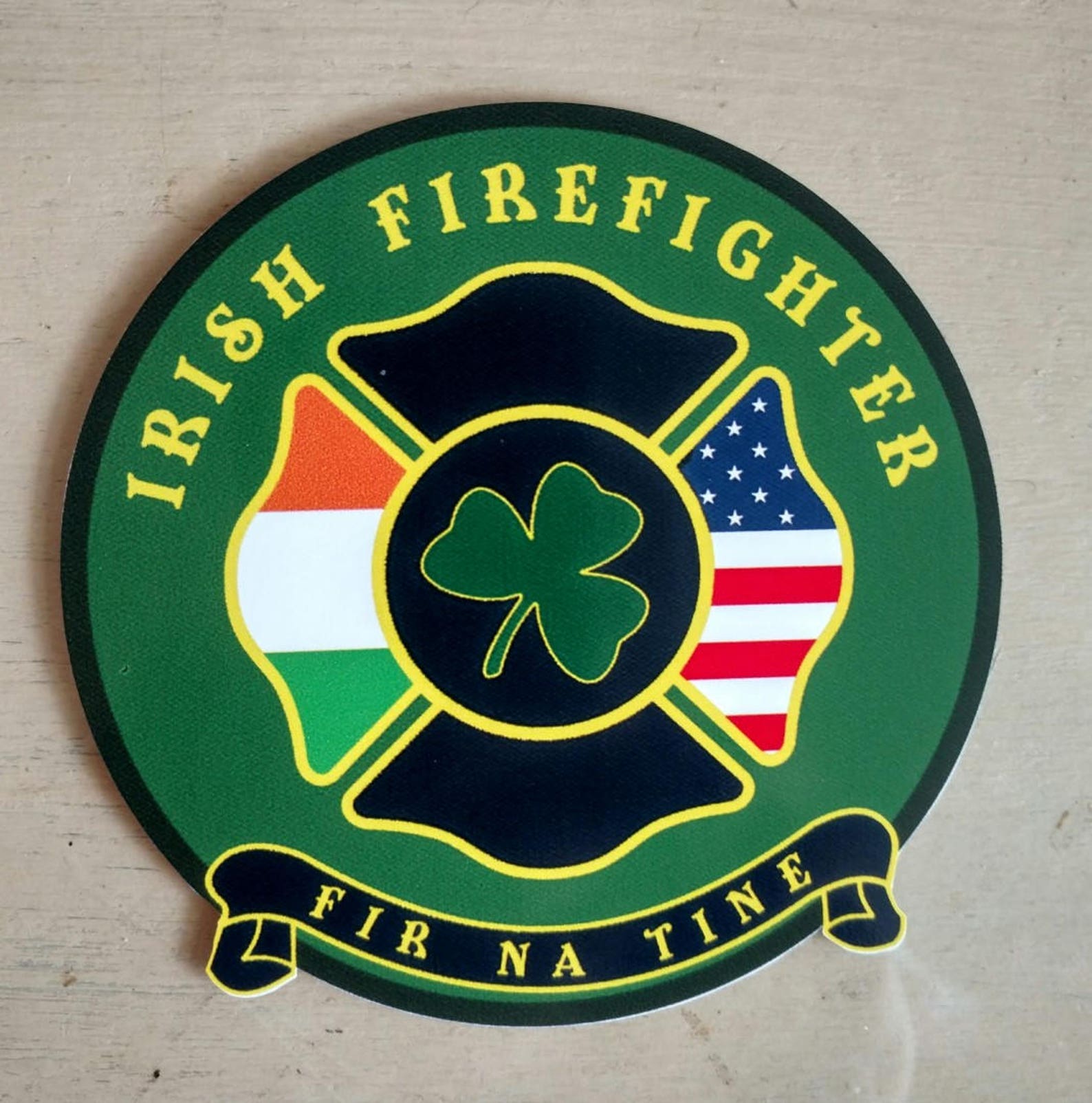 Irish Firefighter Fir Na Tine Men of Fire Decal 4" - Etsy