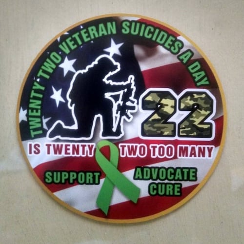 22 A Day Decal Veteran Suicide Decal Suicide Awareness - Etsy