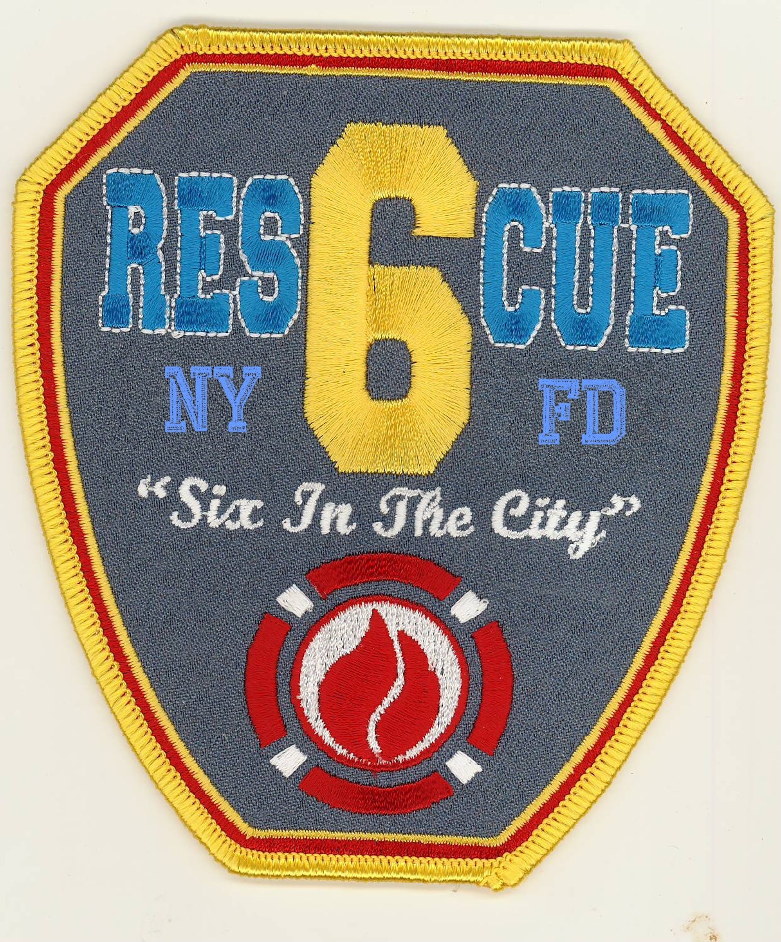 New York NY Fire Department Six in the City Rescue 6 Patch - Etsy