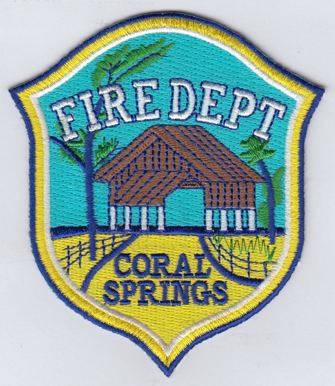Florida Coral Springs Fire Dept Patch - Etsy