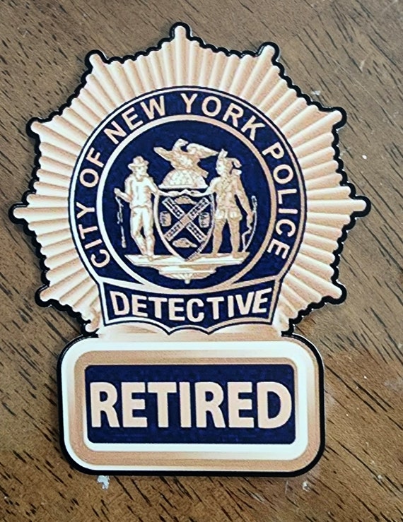 Retired Nyc Police Badges Nypd Retirement Badge Etsy Australia