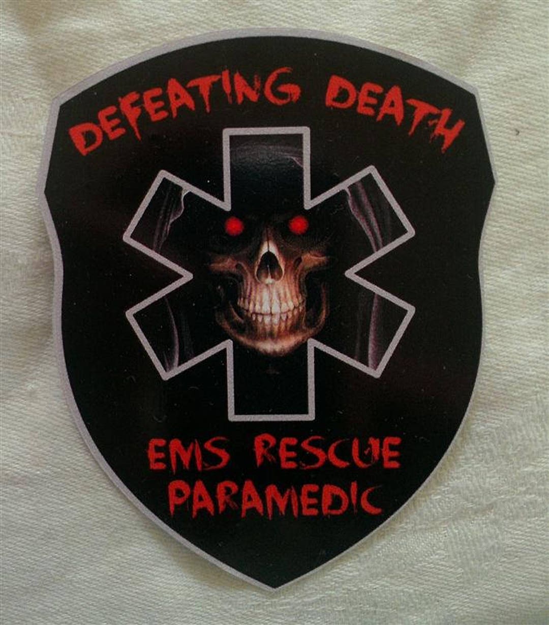 EMS Rescue Paramedic Defeating Death Decal 4 - Etsy