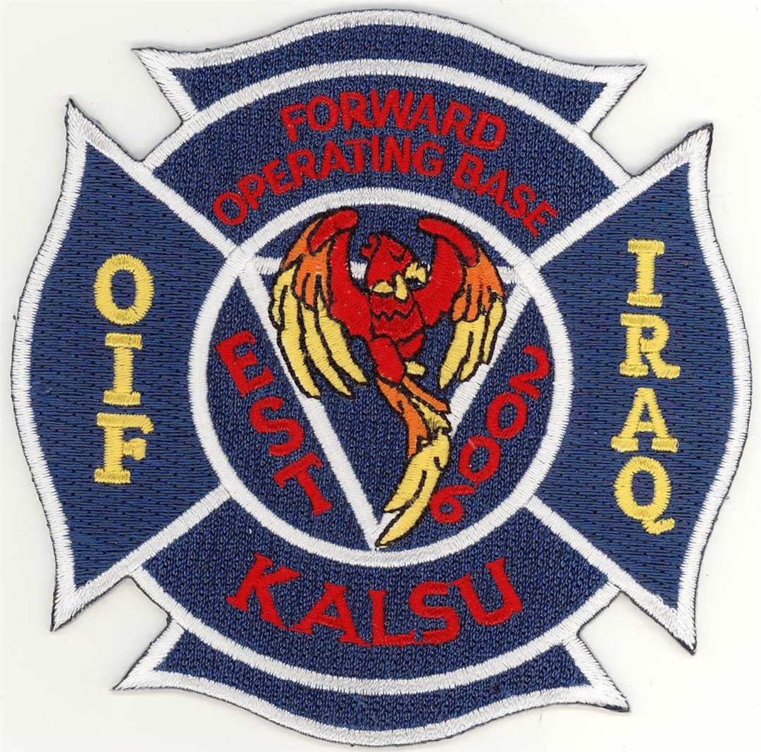 Iraq OIF Forward Operating Base Kalsu Blue Patch - Etsy