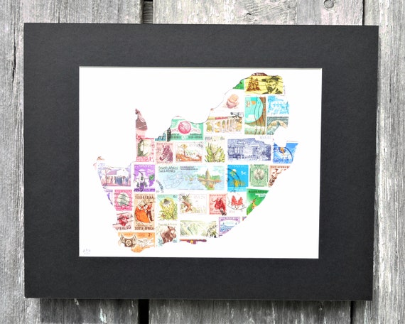 South African Stamp Collection Postage Stamp Art Republic of - Etsy