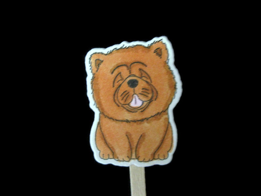 Chow Chow Cupcake Toppers Set of 8 made to Order - Etsy