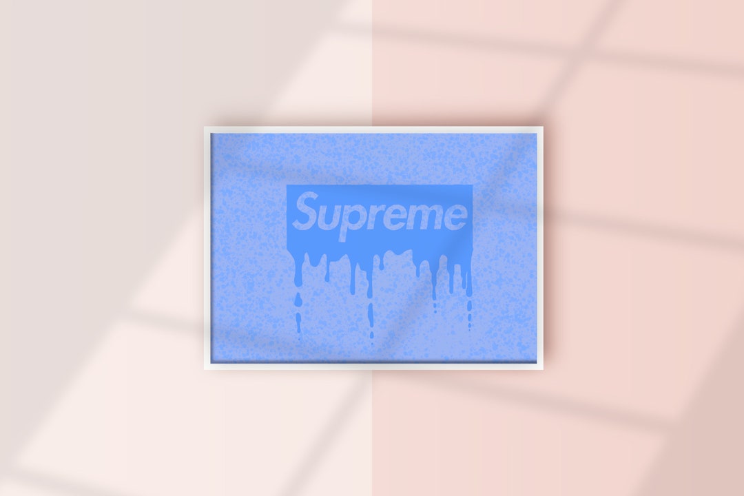 Supreme Drip Blue - Etsy