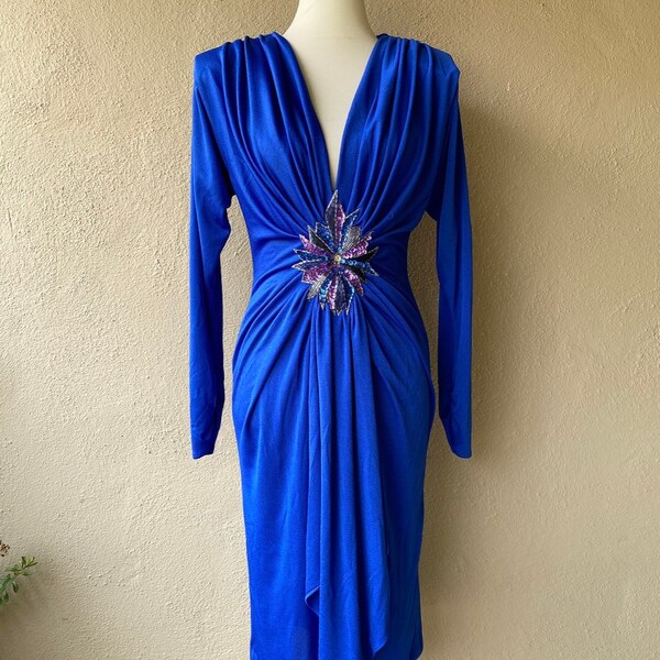 Shop Sapphire Blue Dress Online - Etsy