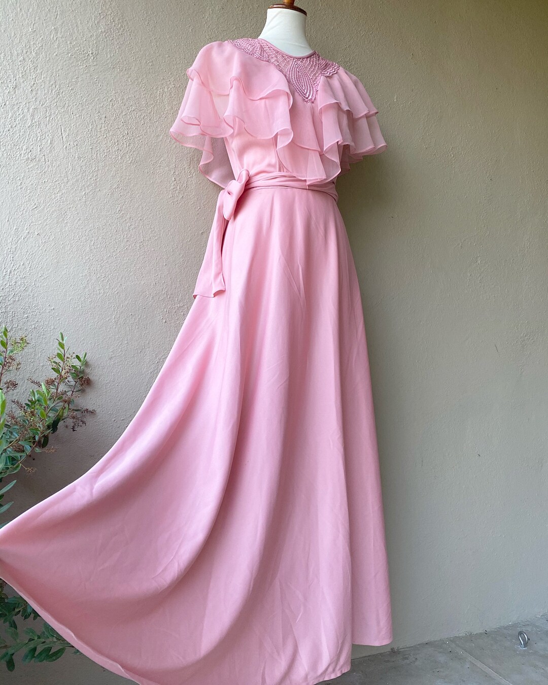 Pink Flutter Dress - Etsy