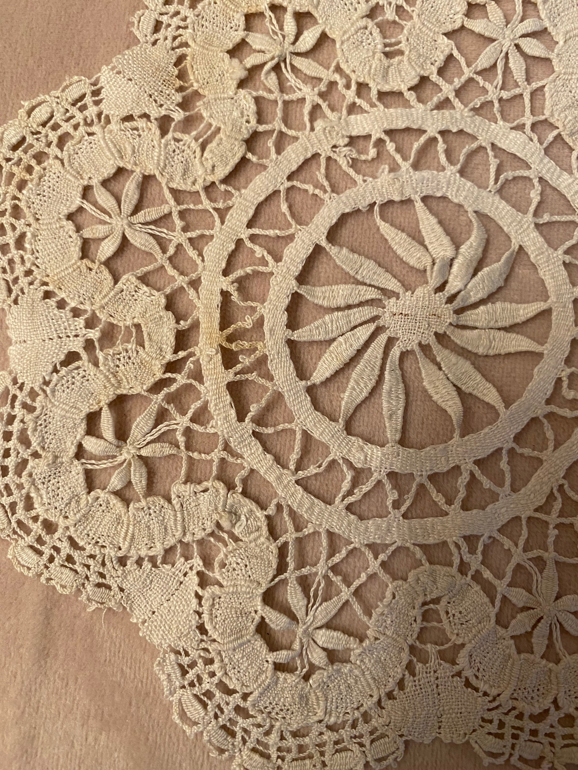 Vintage Crochet Lace Style Doily - Etsy