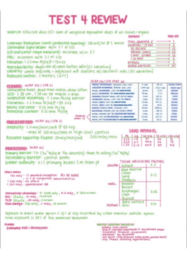 Rad Tech Physics 2 BUNDLE Review PDF - Digital Download - Radiology ...