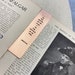 Invictus Quote on a Hand Stamped Copper Bookmark - I Am the Master of ...