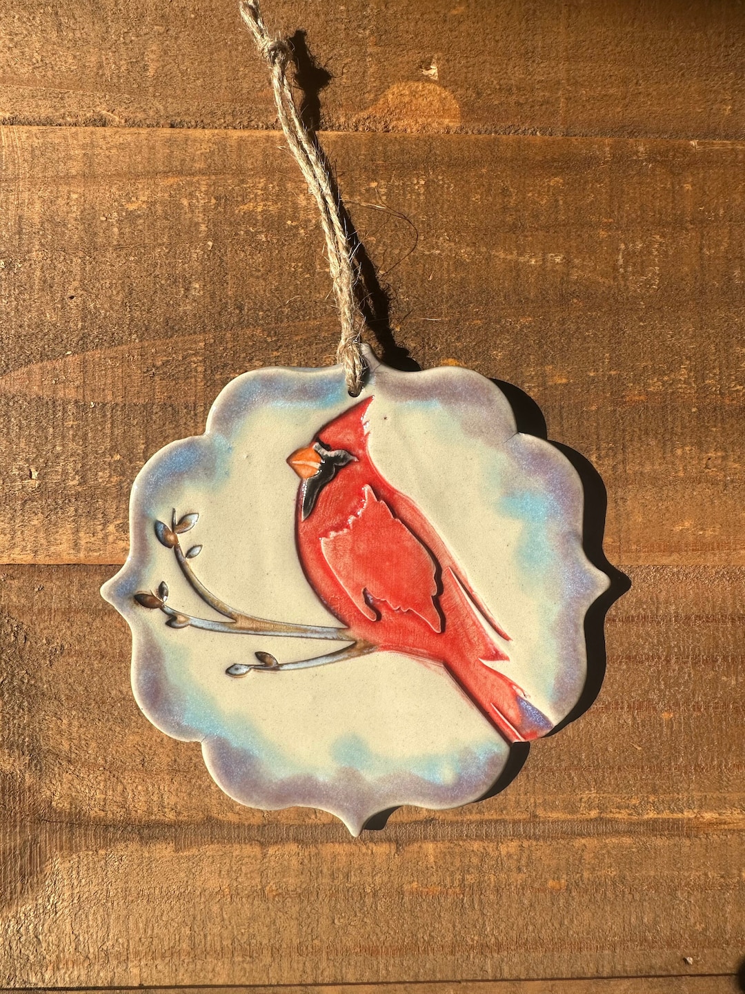 Cardinal Pottery Ornaments/ Made to Order/ Free Shipping - Etsy