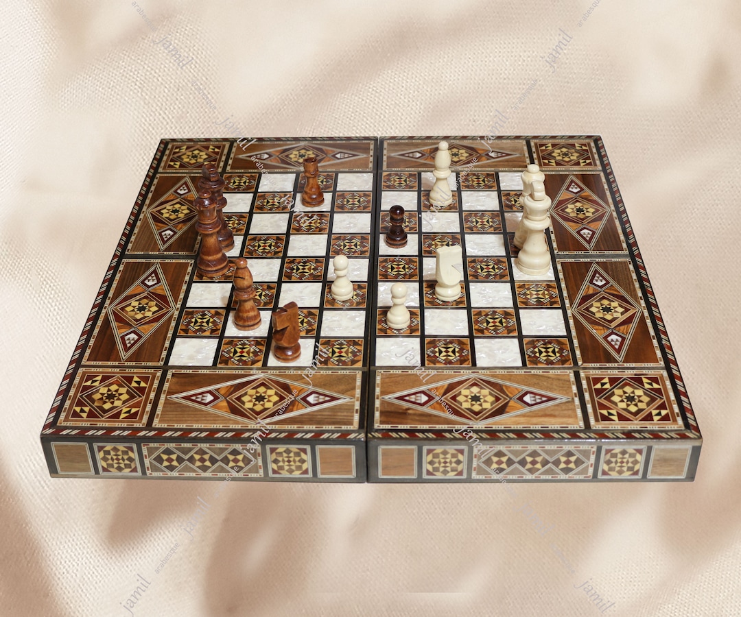 Chess Set and Backgammon 20", Included ( 20" Chess and Backgammon Board ...