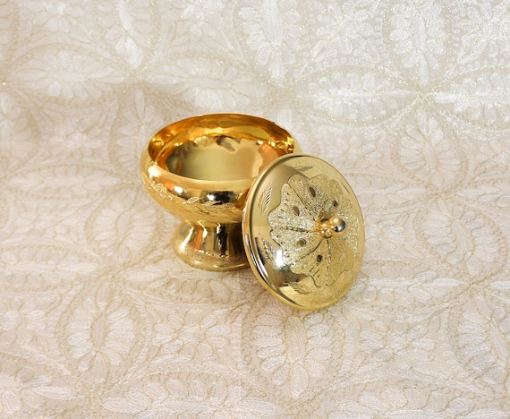 Copper 24 Karat Gold Plated Sugar Pot Antique Handmade Copper - Etsy