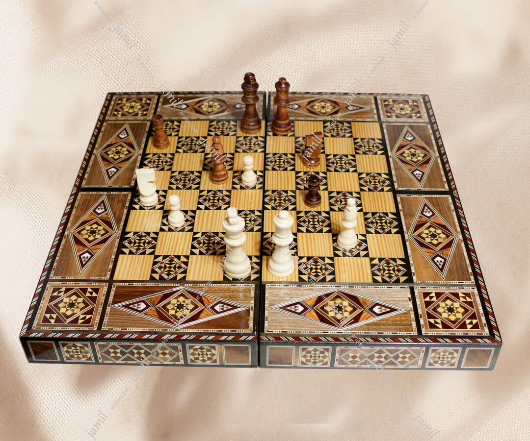 Chess Set and Backgammon 20", Included ( 20" Chess and Backgammon Board ...