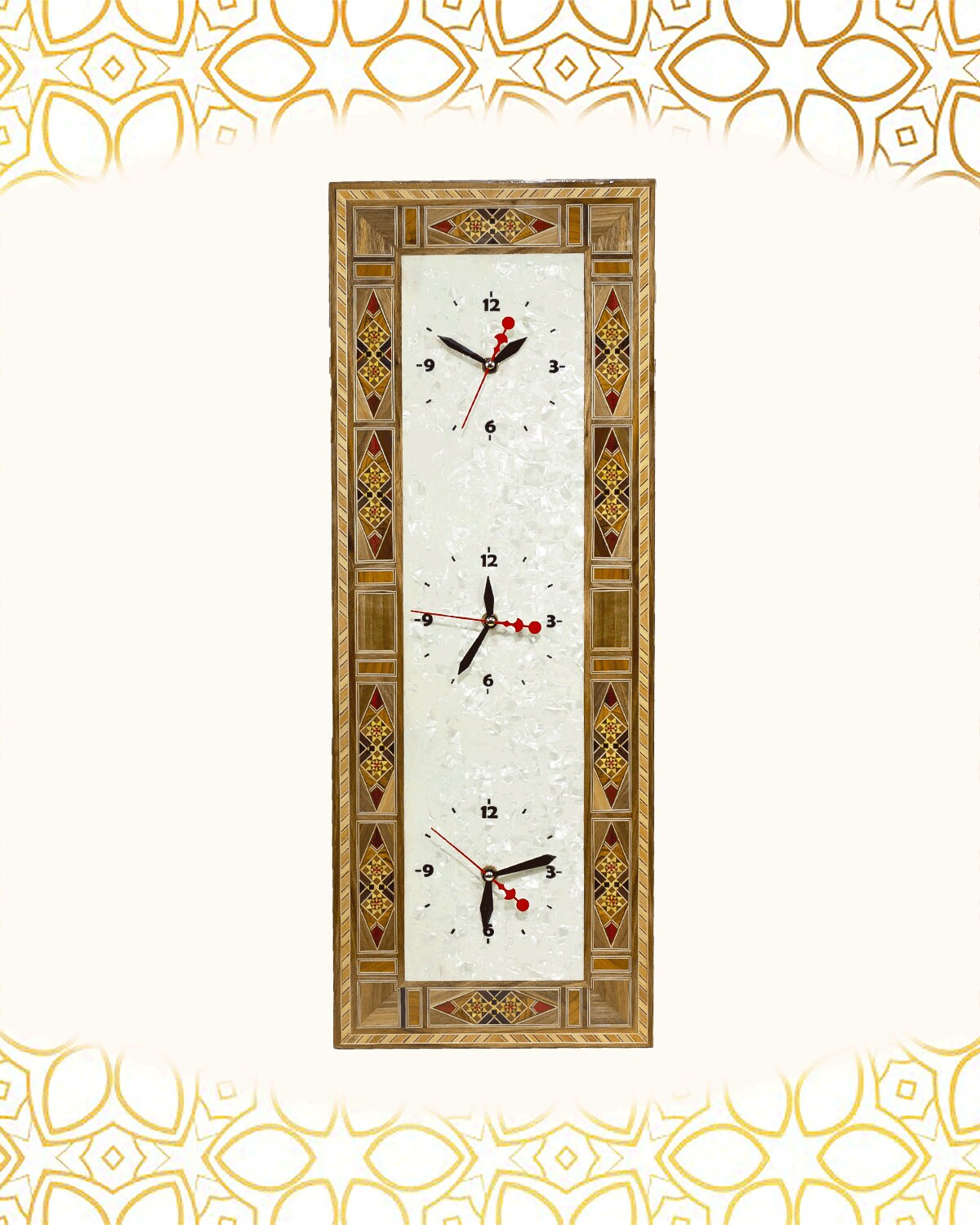 Wholesale Three Time Zones Wall Clock Add Your Business - Etsy