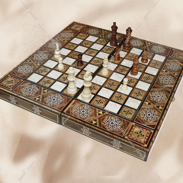 Backgammon and Chess Board - Etsy