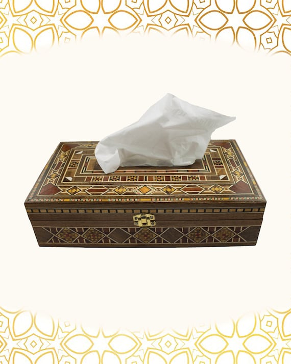 Wooden Tissues Box Tissue Box Inlaid With Mother of Pearl Kleenex Box Bathroom Decor Mosaic Tissue Box Tissue Box Cover Marquetry Etsy Ireland
