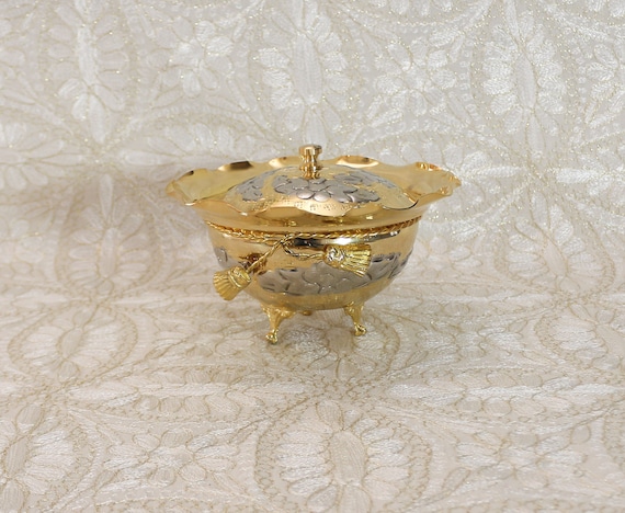 Copper 24 Karat Gold Plated Sugar Pot Antique Handmade Copper - Etsy