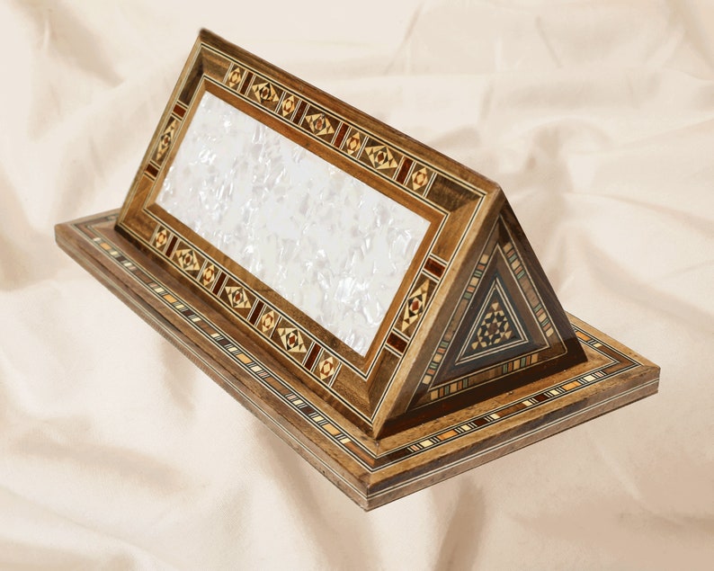 Double Sided Desk Name Plate Office Desk Accessories Name - Etsy