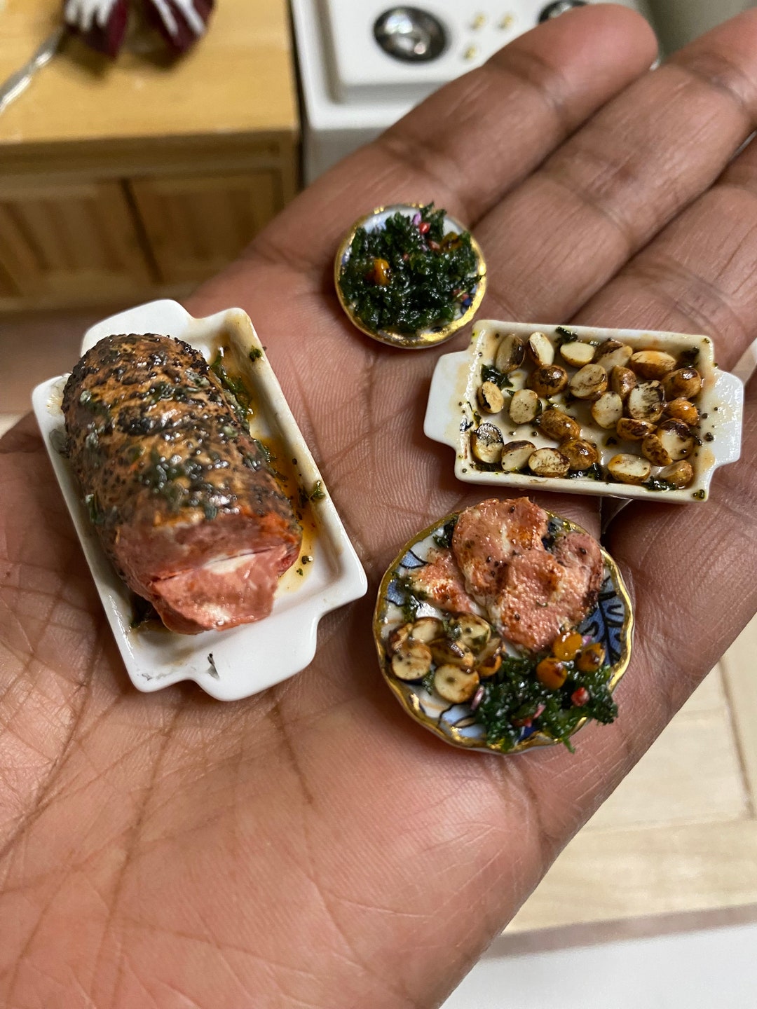 Made to Order, Roast Miniature Meal Meat, Starch, Veggies, and Prepared ...