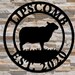 Sheep Metal Sign Custom Sheep and Lamb Farmer Sign - Etsy