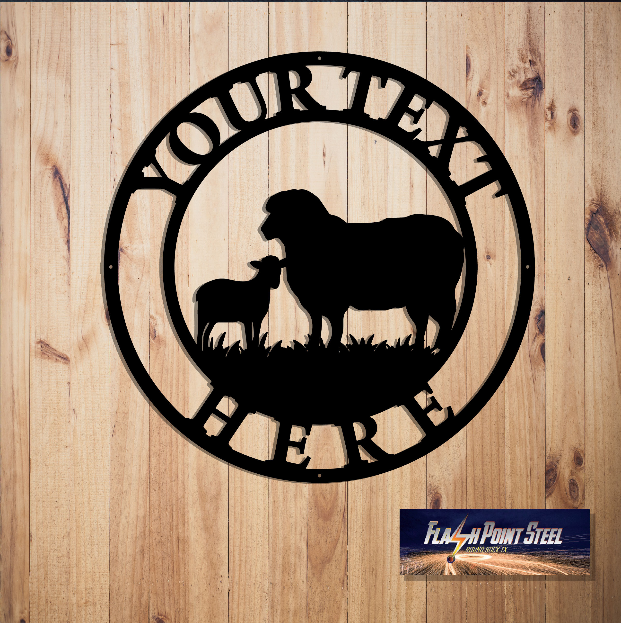 Sheep Metal Sign Custom sheep and lamb Farmer sign | Etsy