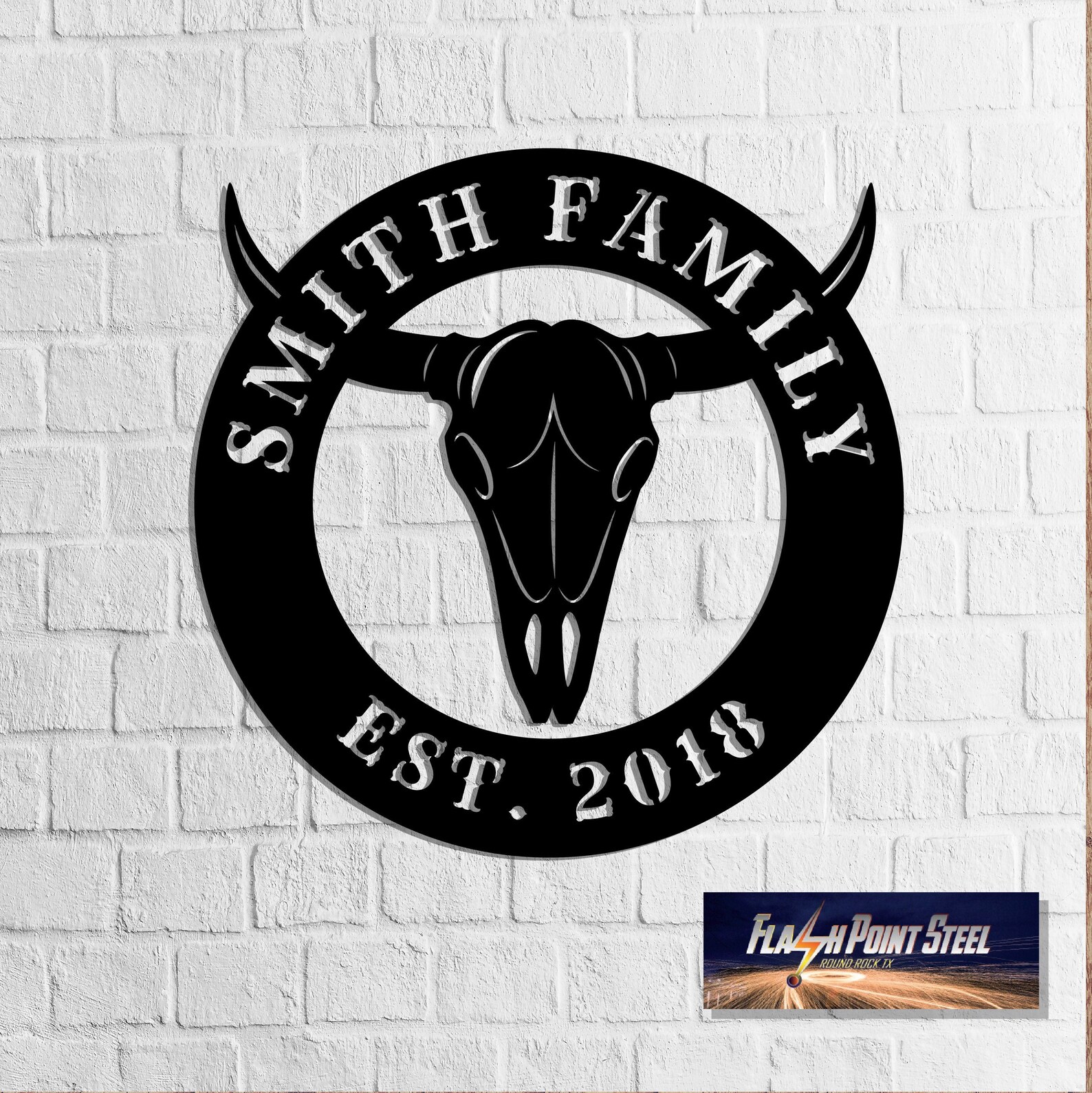 Bull Skull Sign Custom Metal Sign Steel Art Home Decor - Etsy