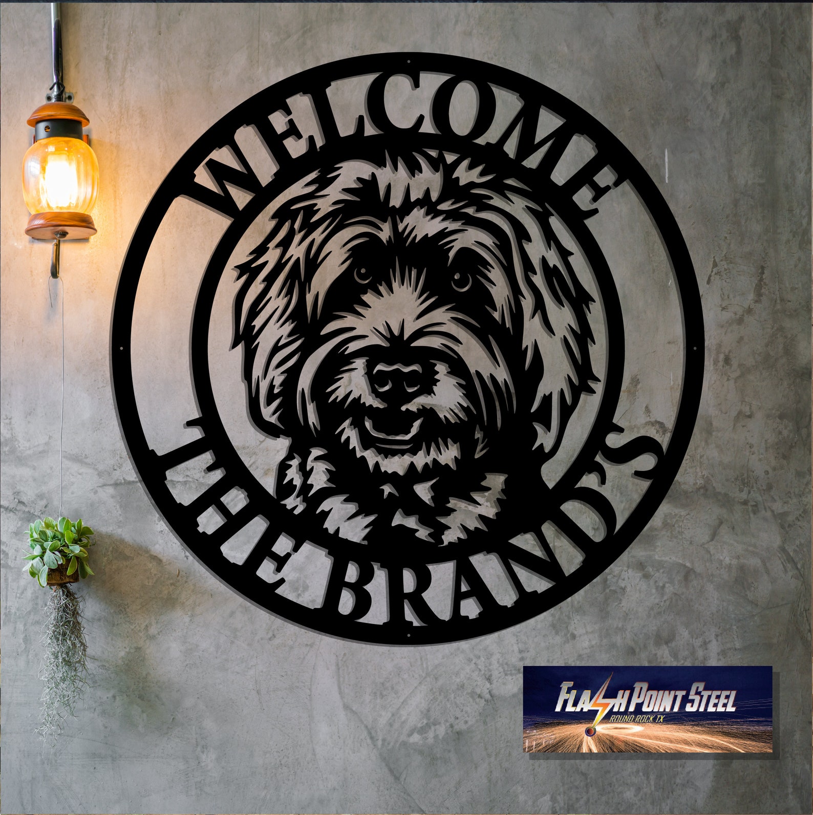 Labradoodle Dog Sign Welcome Sign Dog Entrance Sign Wall | Etsy