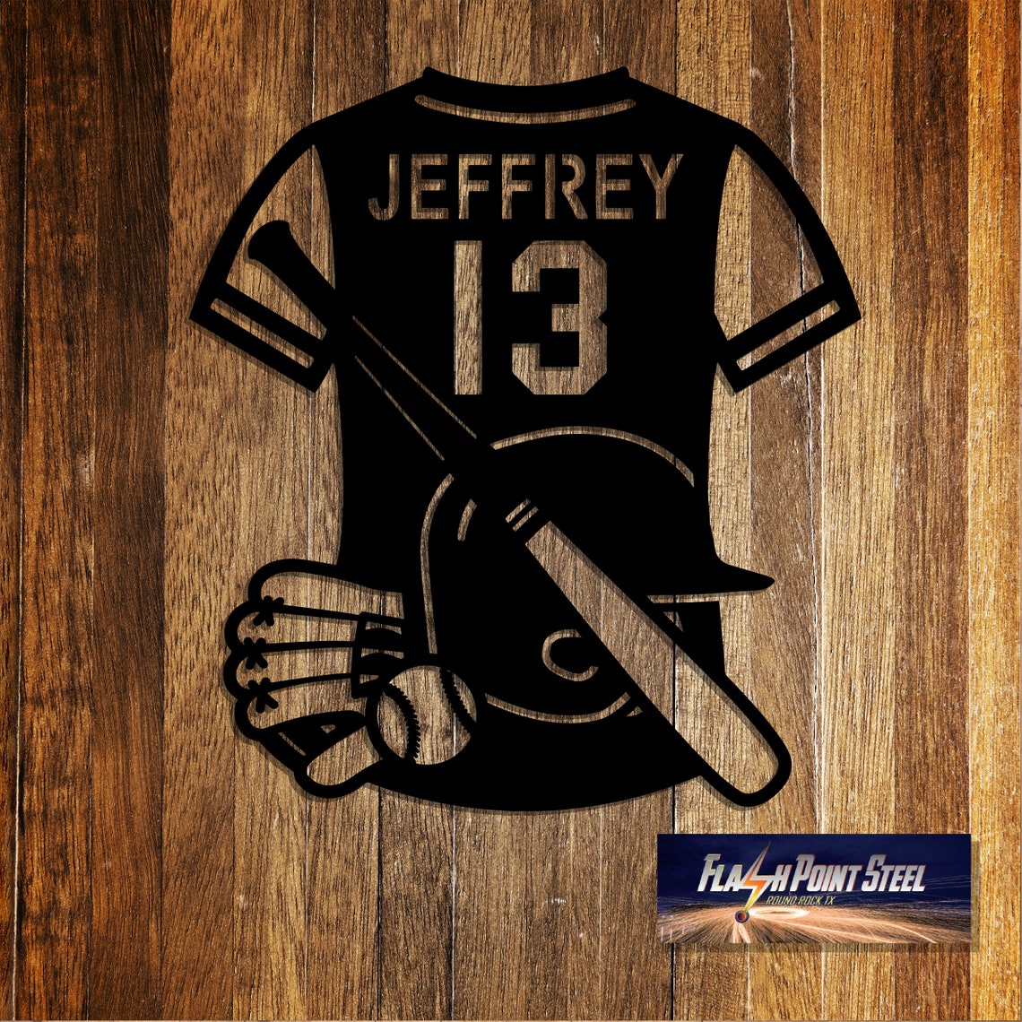 Custom Baseball Sign Number Metal Wall Art Personalized | Etsy