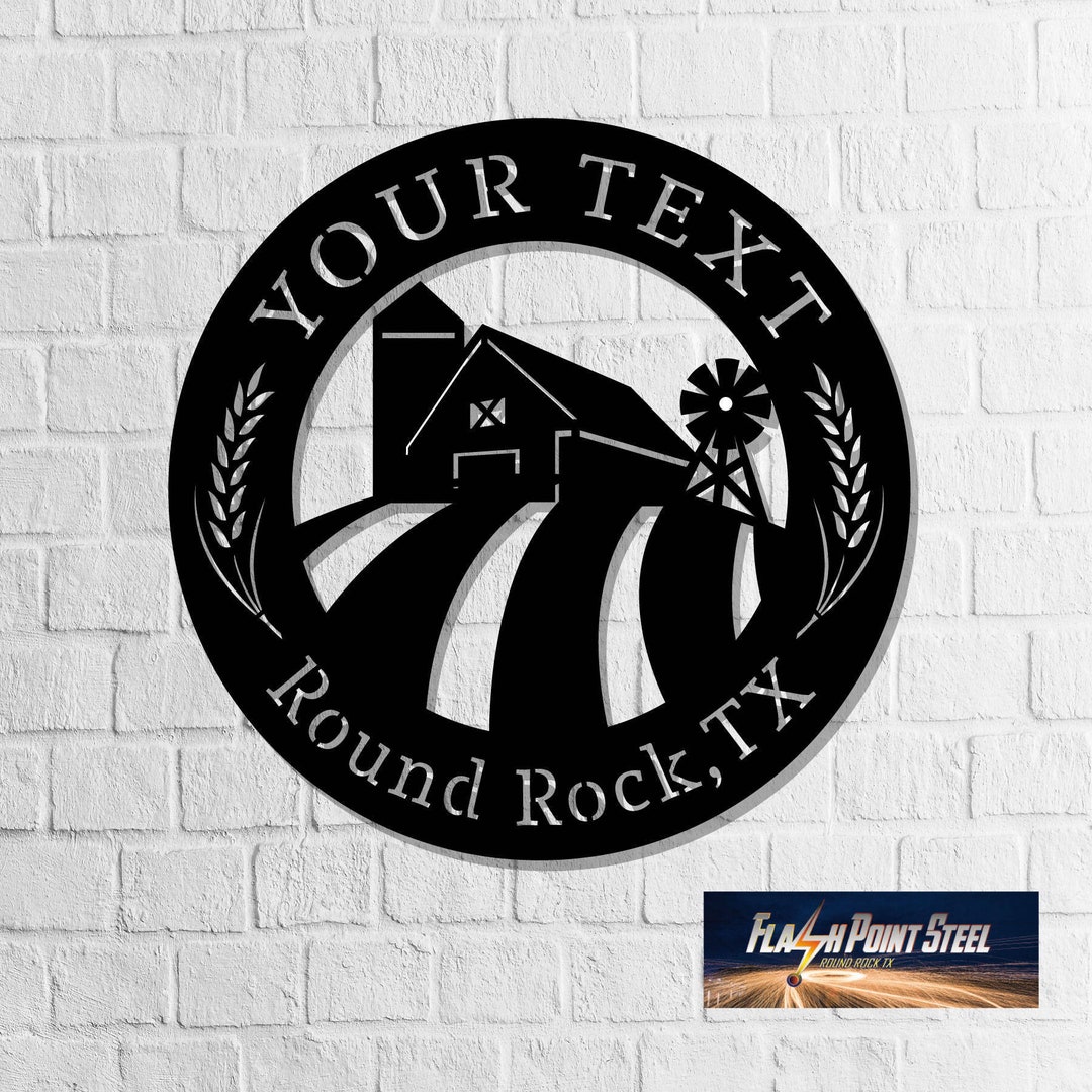 Personalized Sign, Ranch Sign, Farm Sign, Vintage, Steel Art, Ranch ...