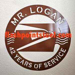 Mailman Retirement, Metal Art, Mail Sign, Personalized Retired Sign ...