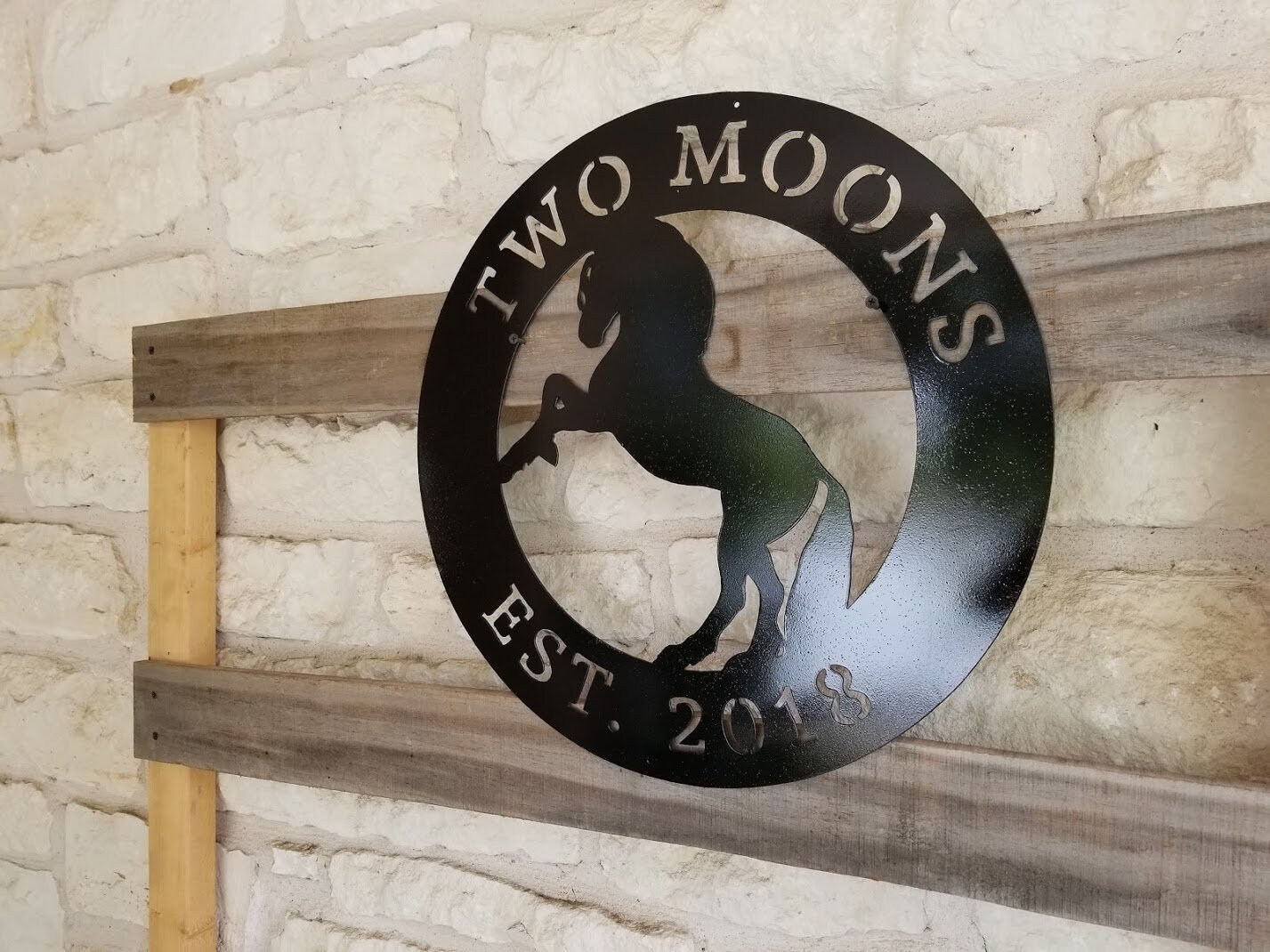 Horse Metal Sign Ranch Sign Farm Sign Mustang Shape | Etsy