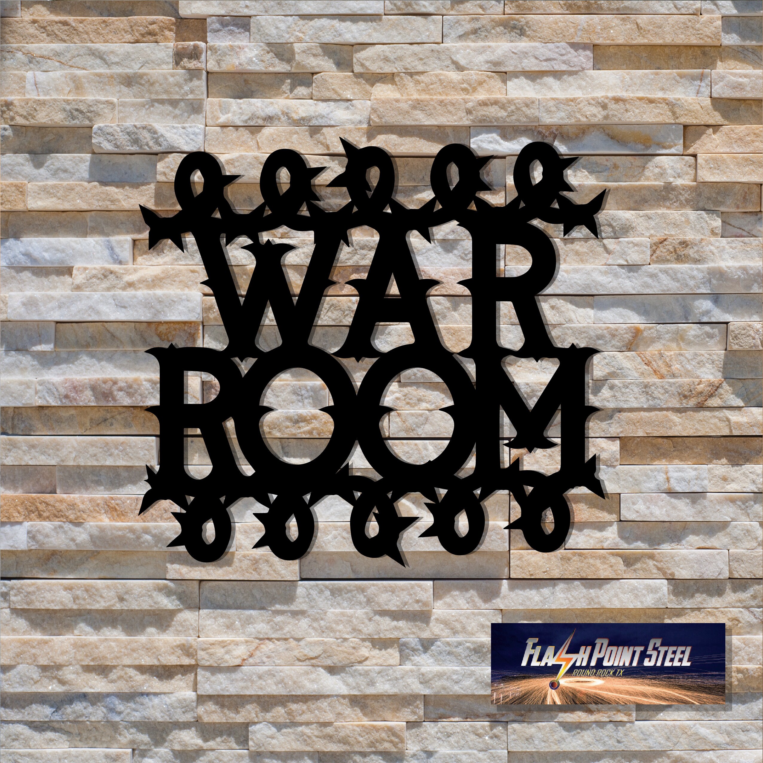 War Room Sign Plasma Cut steel Sign CNC steel Art Prayer - Etsy