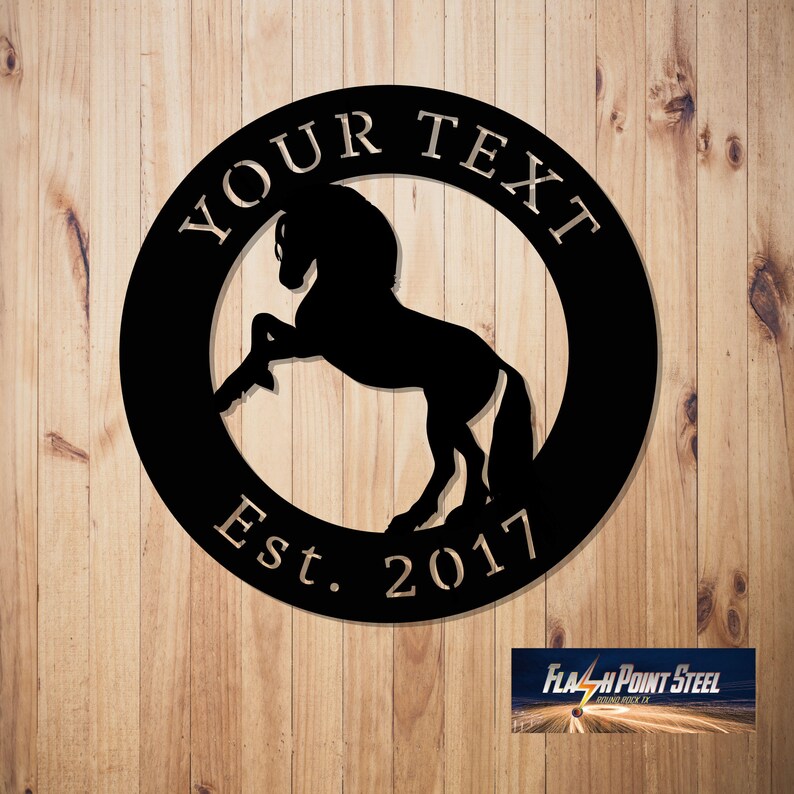 Horse Metal Sign Ranch Sign Farm Sign Mustang Shape - Etsy