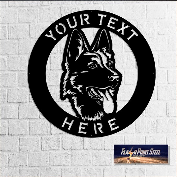 German Shepherd Sign Dog House Family Dog Entrance Sign - Etsy