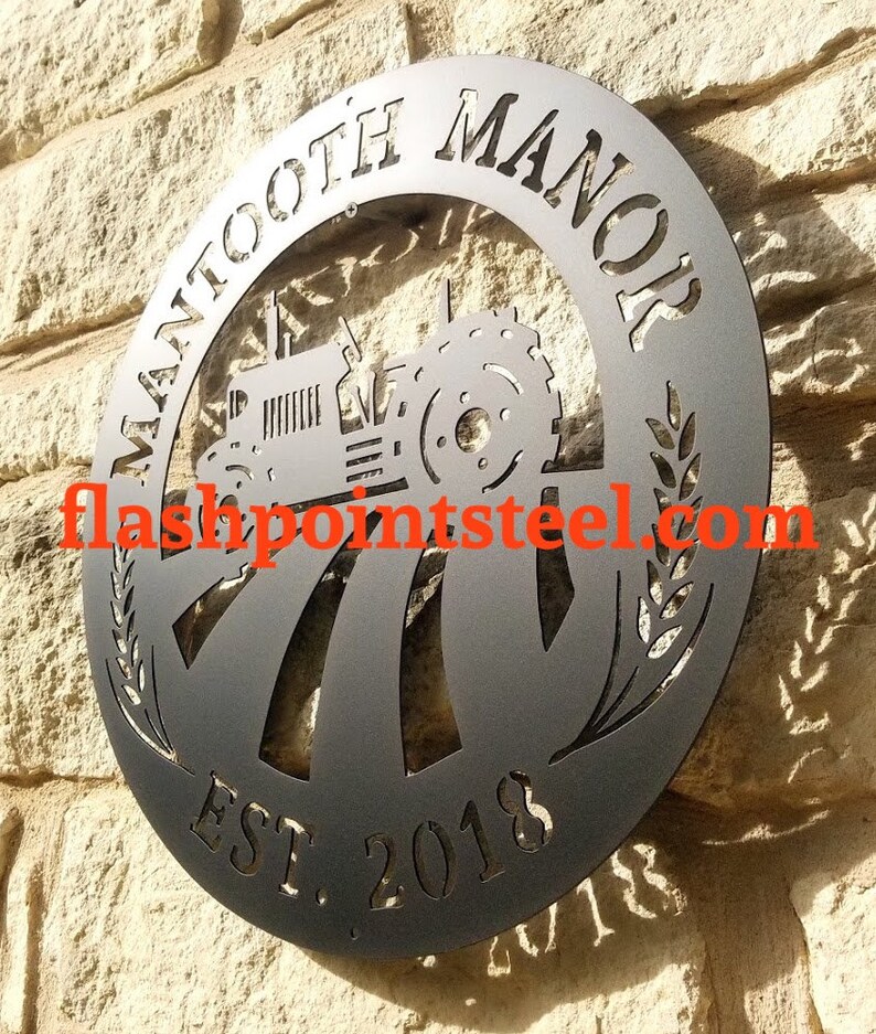 Ranch Sign Tractor Farm Farm Sign Vintage Style Wreath - Etsy