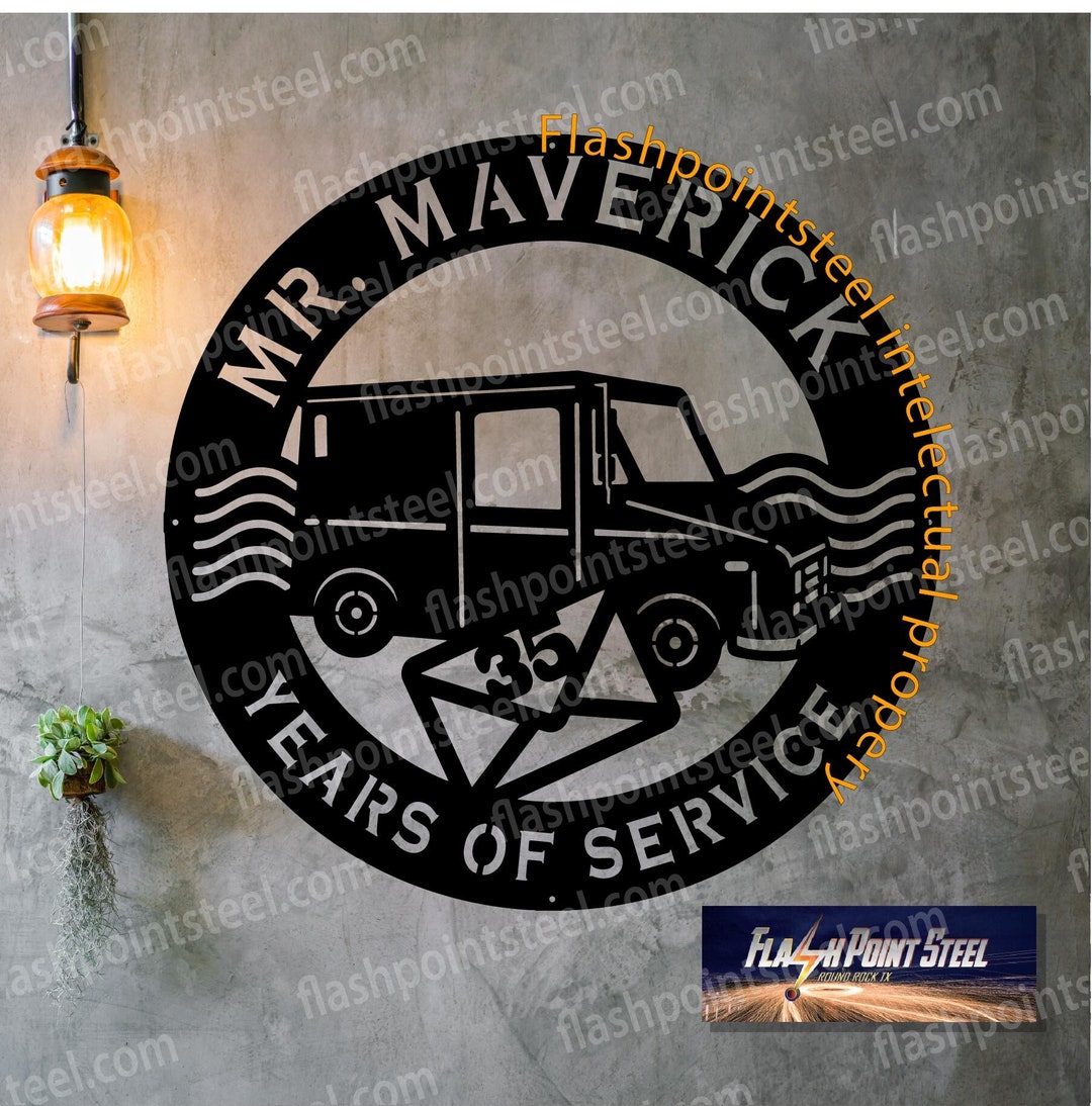 Mailman Retirement, Metal Art, Mail Sign, Personalized Retired Sign ...
