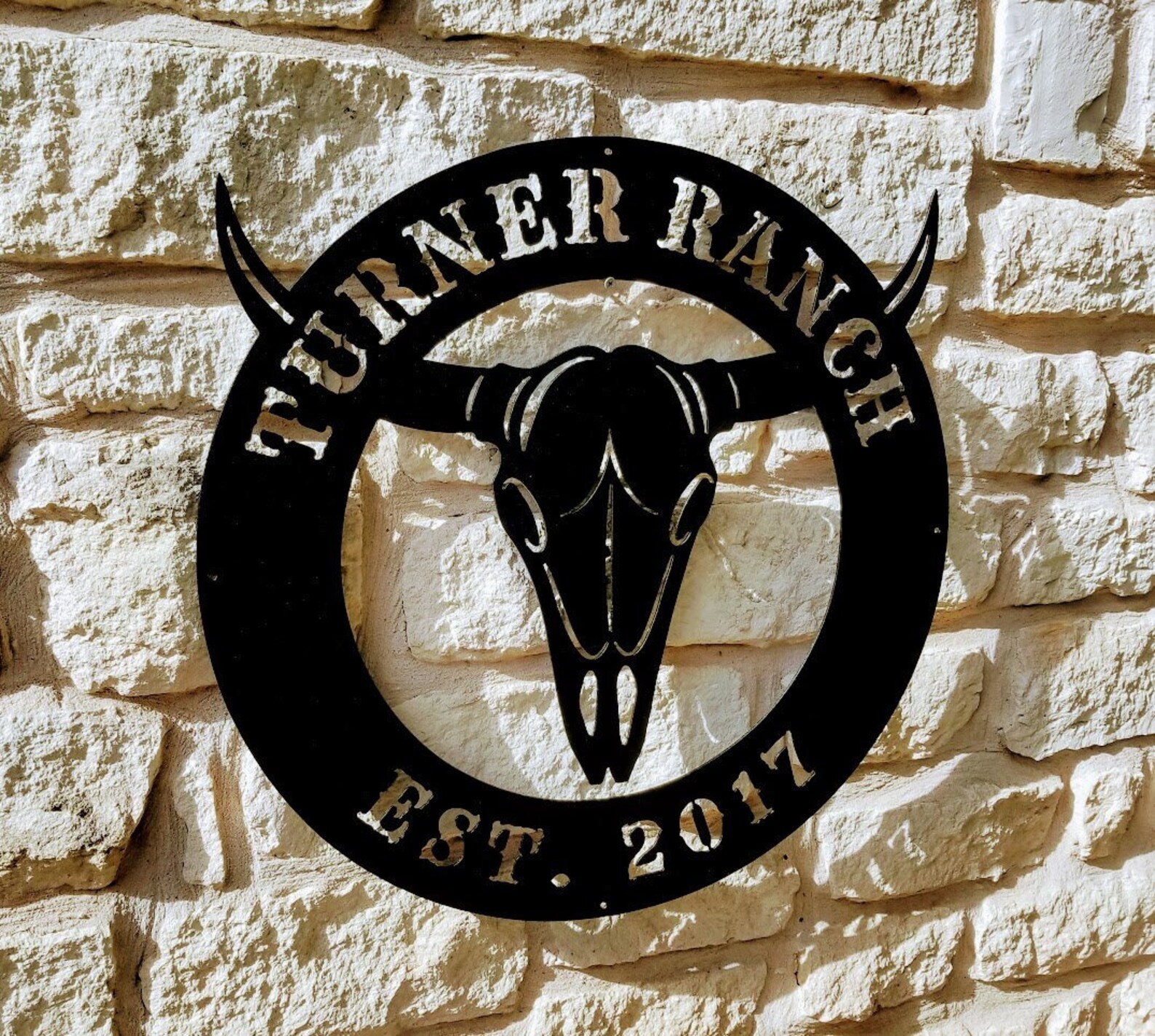 Bull Skull Sign Custom Metal Sign Steel Art Home Decor - Etsy