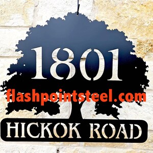Tree Home Address Number, Address Sign, Custom Address Number, Indoor ...