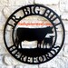 Cattle Metal Sign, Custom Cow/calf, Farmer Sign, Personalized ...