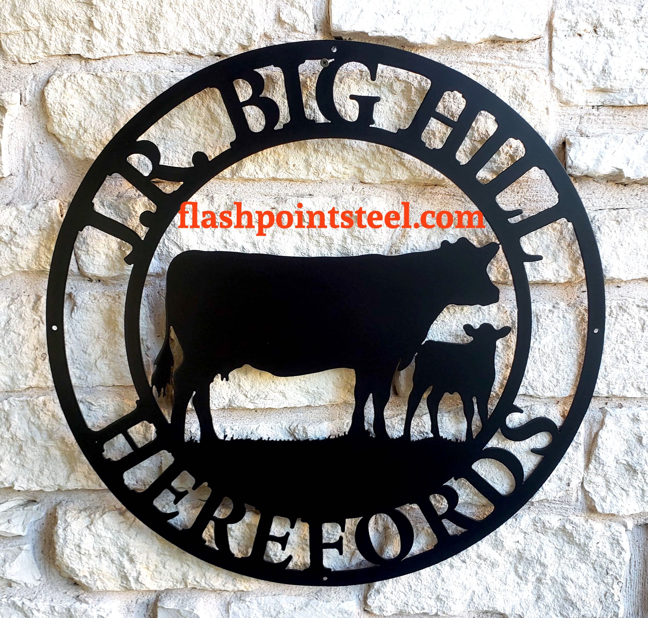 Cattle Metal Sign Custom Cow/calf Farmer Sign Personalized - Etsy