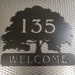 Tree Home Address Number, Address Sign, Custom Address Number, Indoor ...
