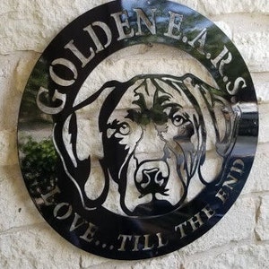 Labrador Retriever Dog Sign, Hunting Dog, Entrance Sign, Wall Decor ...