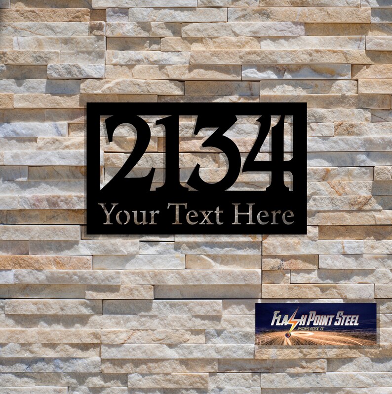Home Address Number Address Signs Door Number Plasma Cut - Etsy