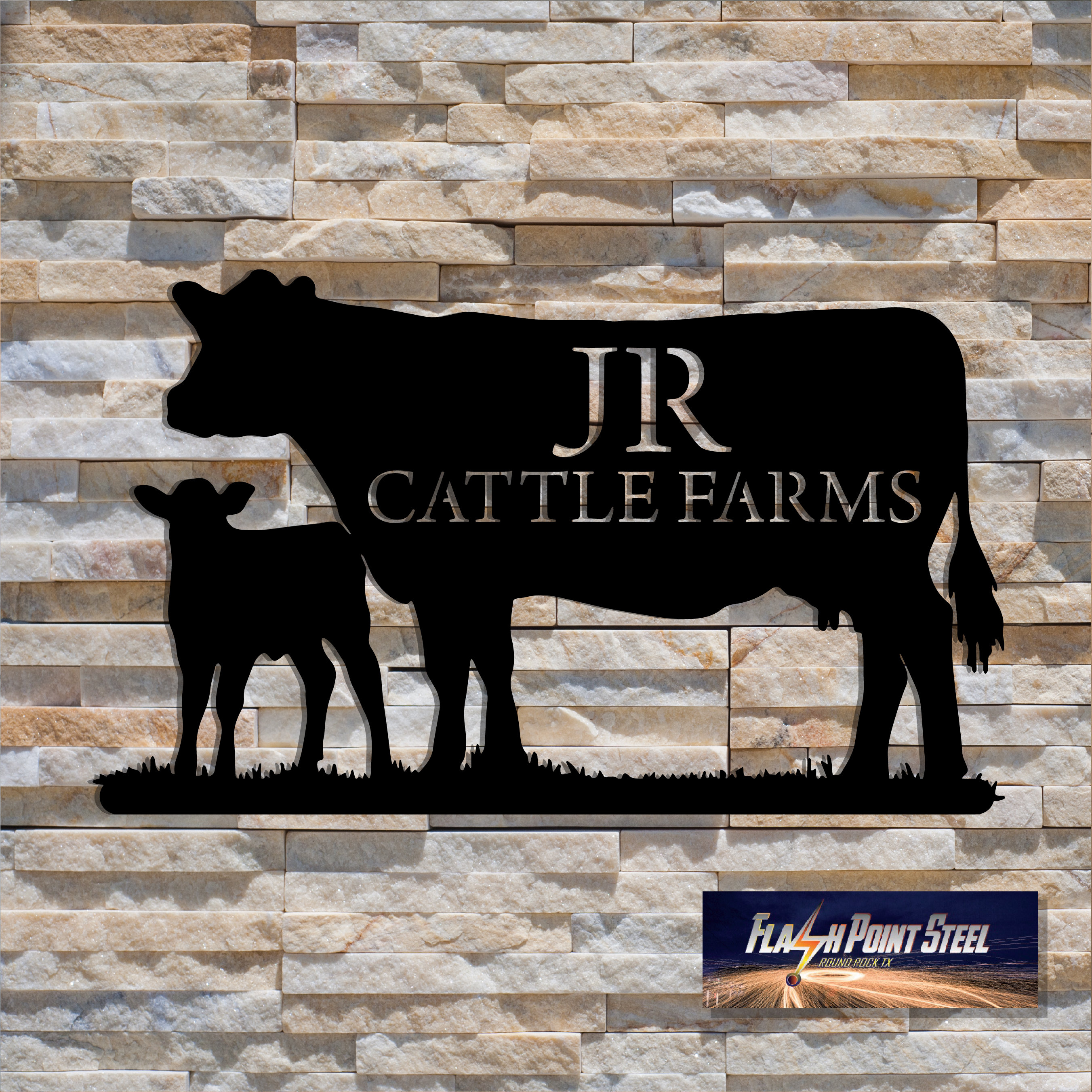 Cattle Metal Sign Custom Cow/Calf Farmer sign Personalized | Etsy